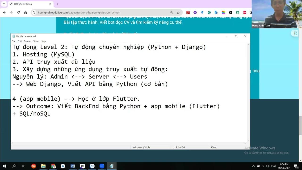 Tự động hóa công việc nhàm chán với Python AI K3 - Buổi 14 - YouTube