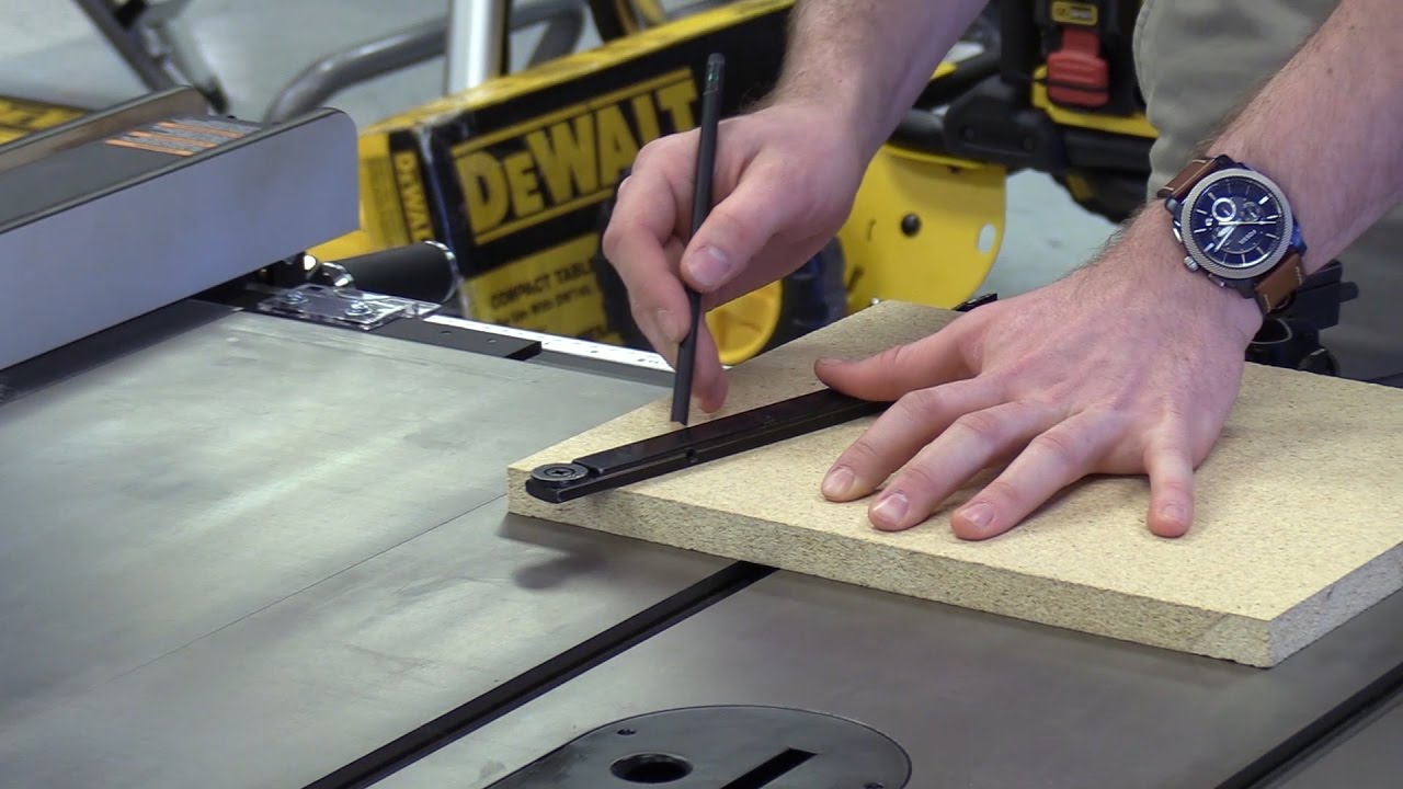 Tool Tip: Use Your Miter Gauge to Mark Angles - YouTube
