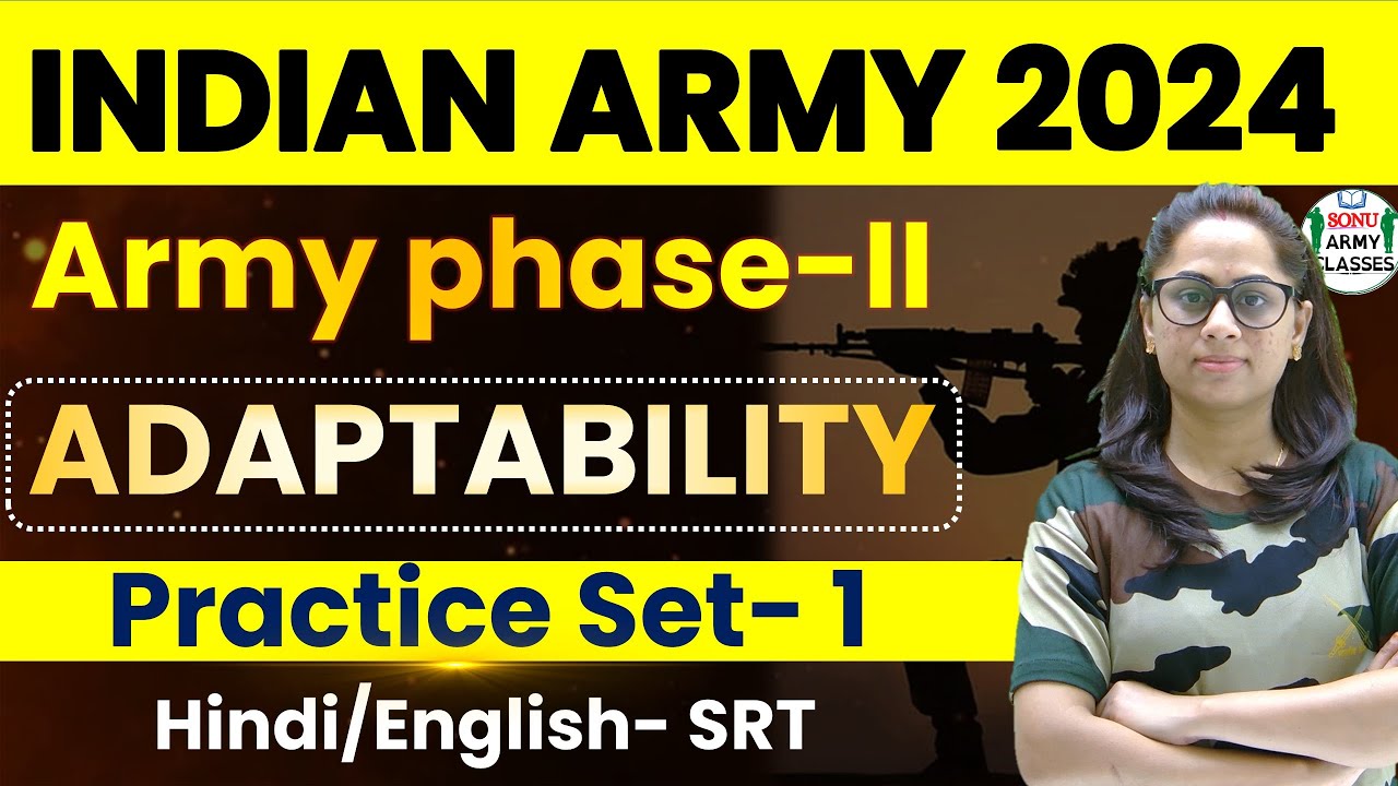 🎯Adaptability (SRT) Test | Adaptability Test Questions indian army ...