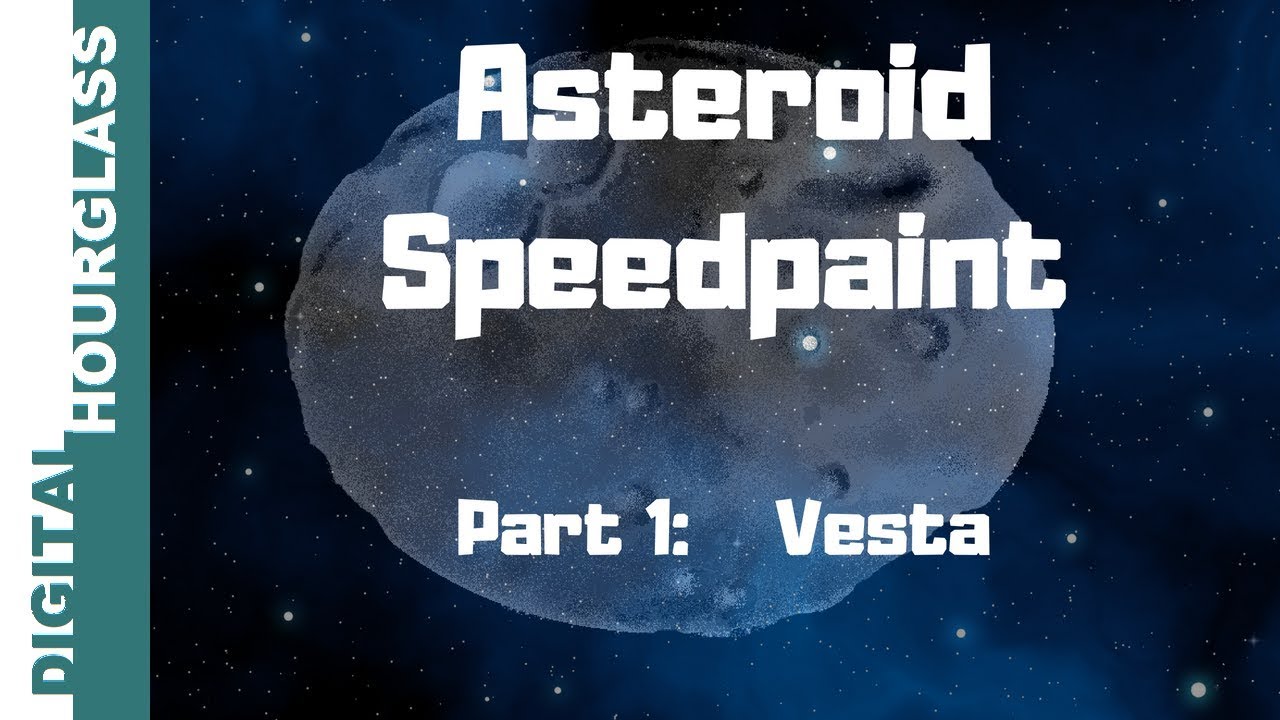Solar System Speedpaint: Asteroids, Part 1: Vesta - YouTube