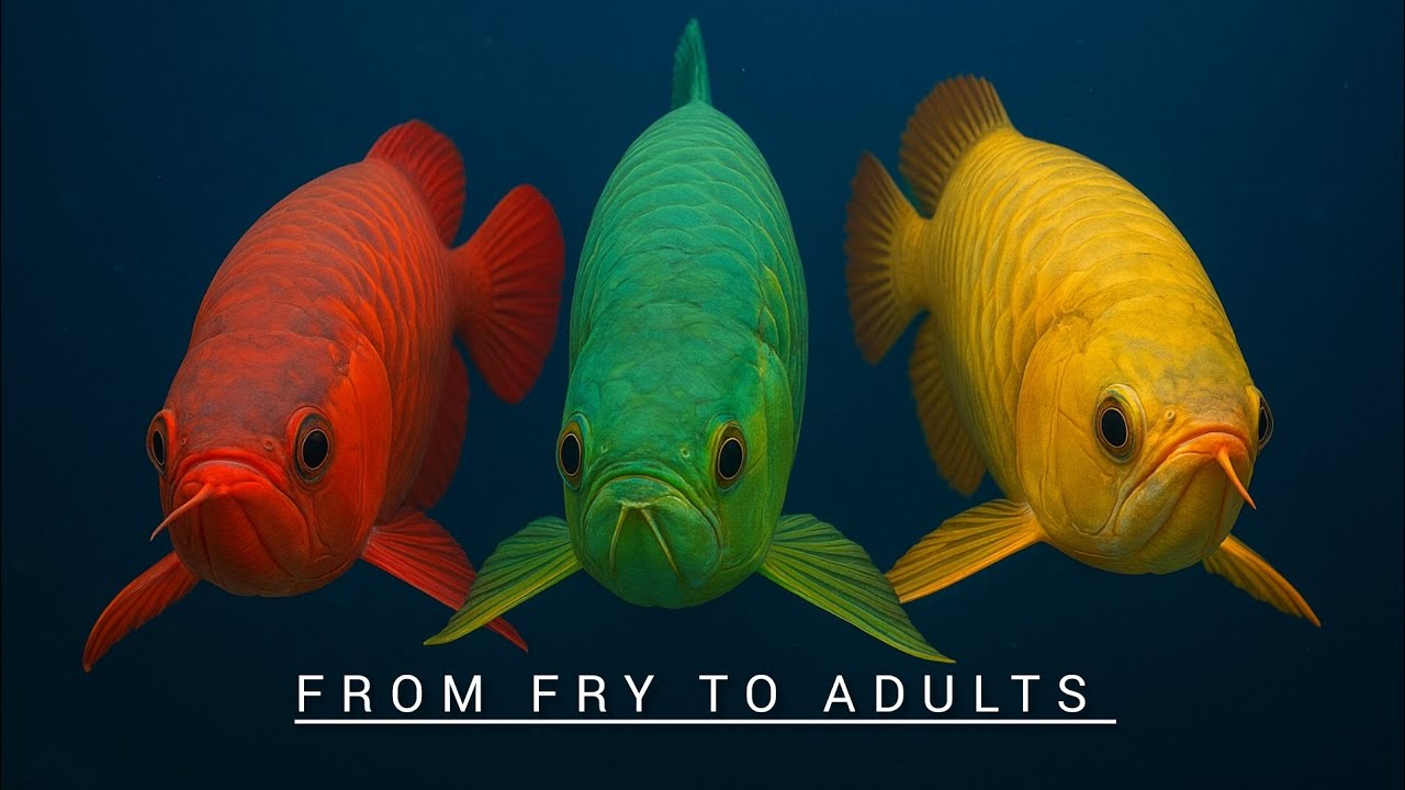 Raising Arowana From Fry to Adult,Complete Care, Feeding & Disease ...