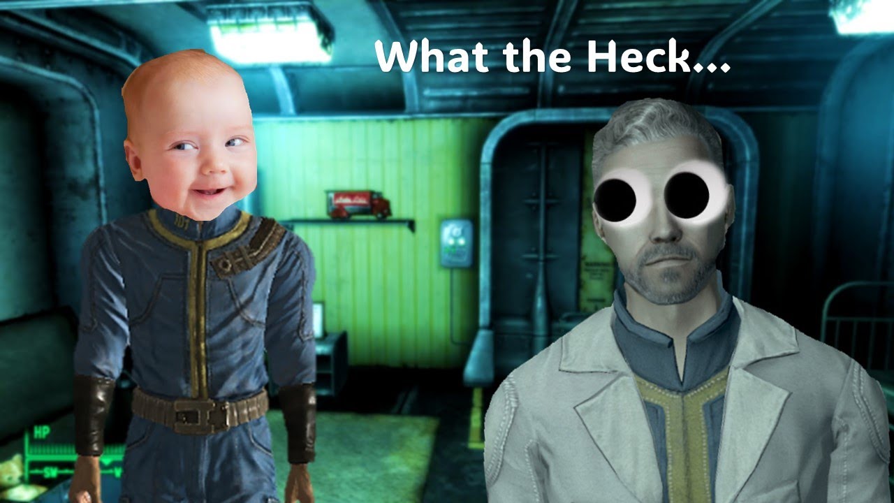 6 foot tall baby Fallout 3 glitch - YouTube