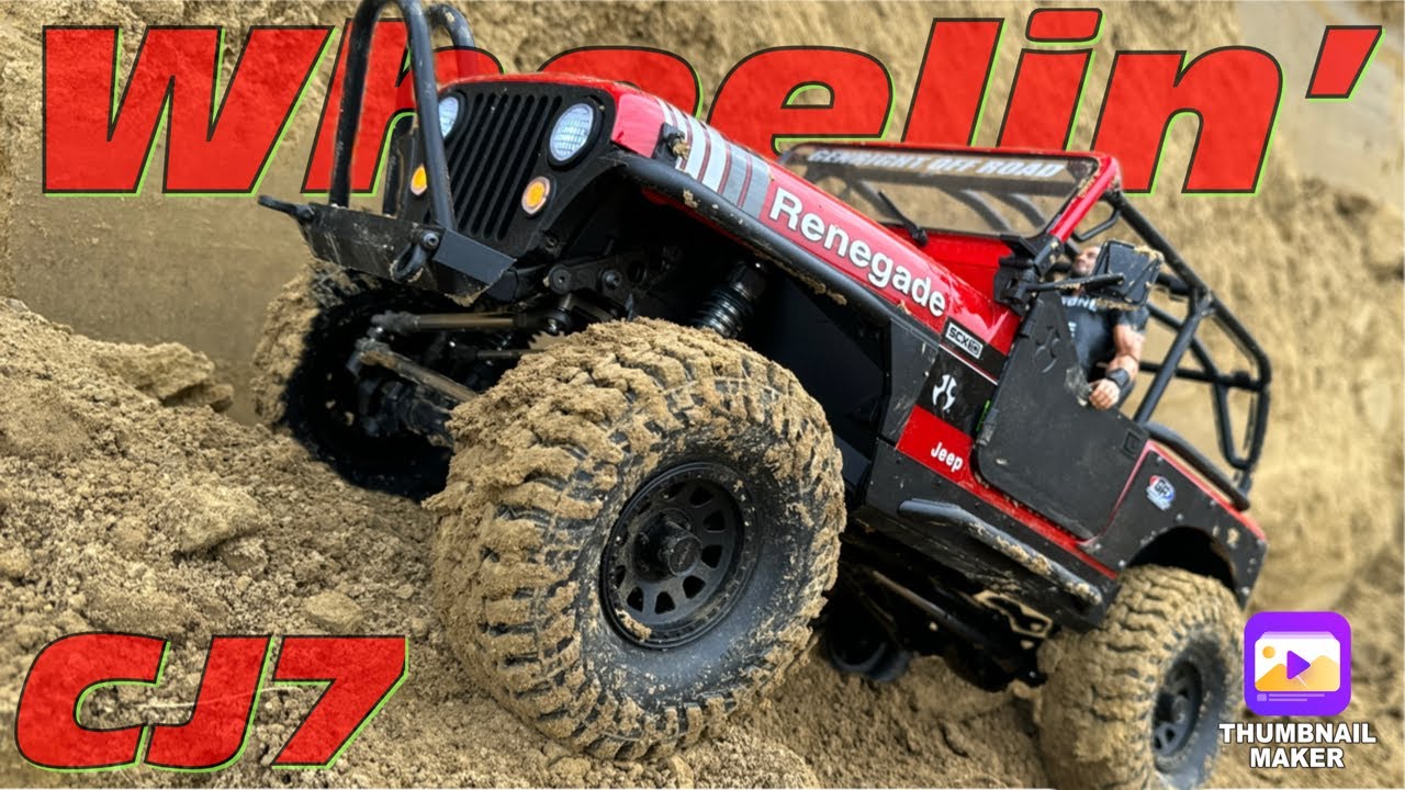 Axial Jeep CJ7 dirt run - YouTube
