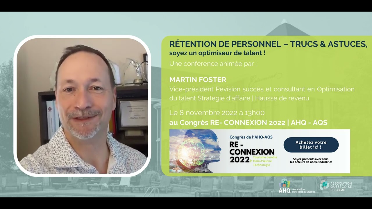 Martin Foster Congrès de l'AHQ AQS 2022 - YouTube