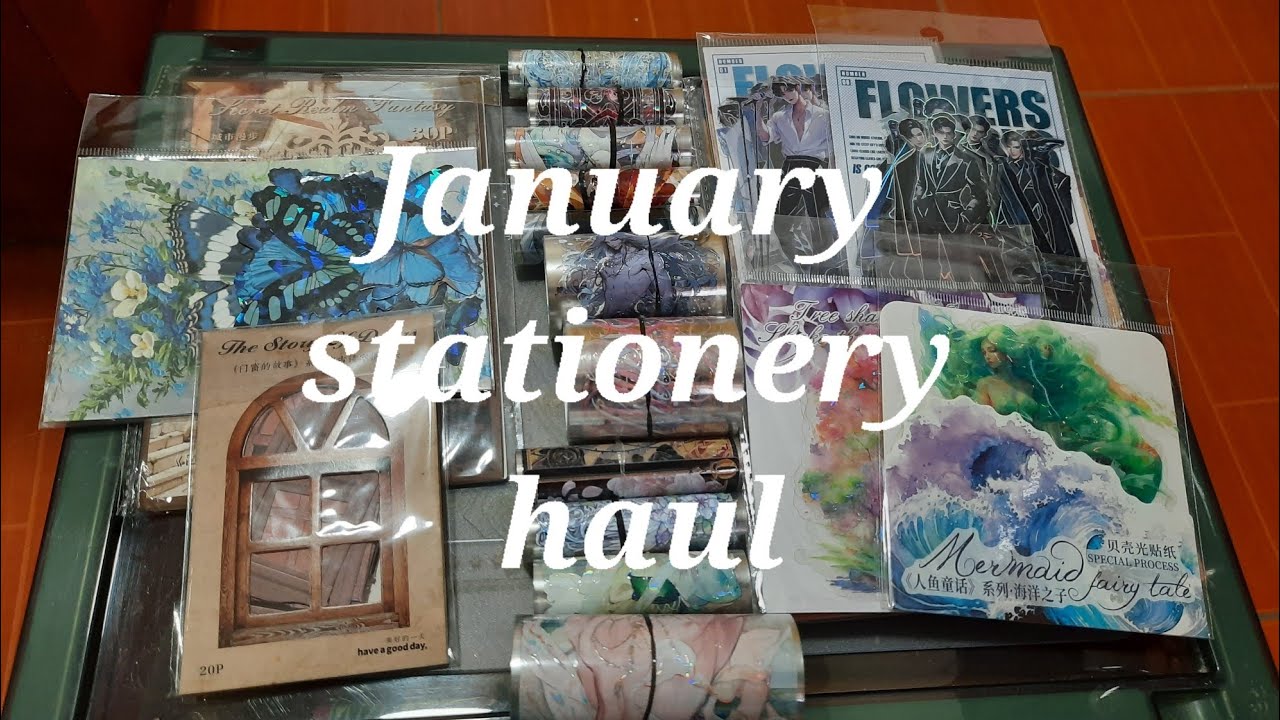 January stationery haul - YouTube
