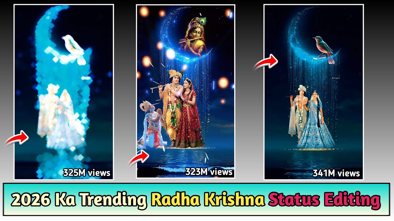 New Trending Radha Krishna Status Video Editing | Instagram Viral ...