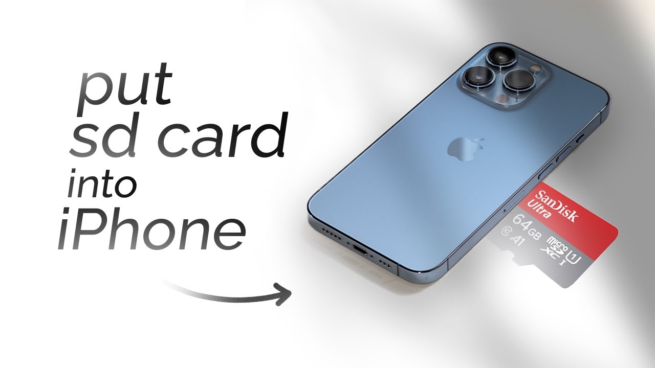 How to Put SD Card into iPhone (explained) - YouTube