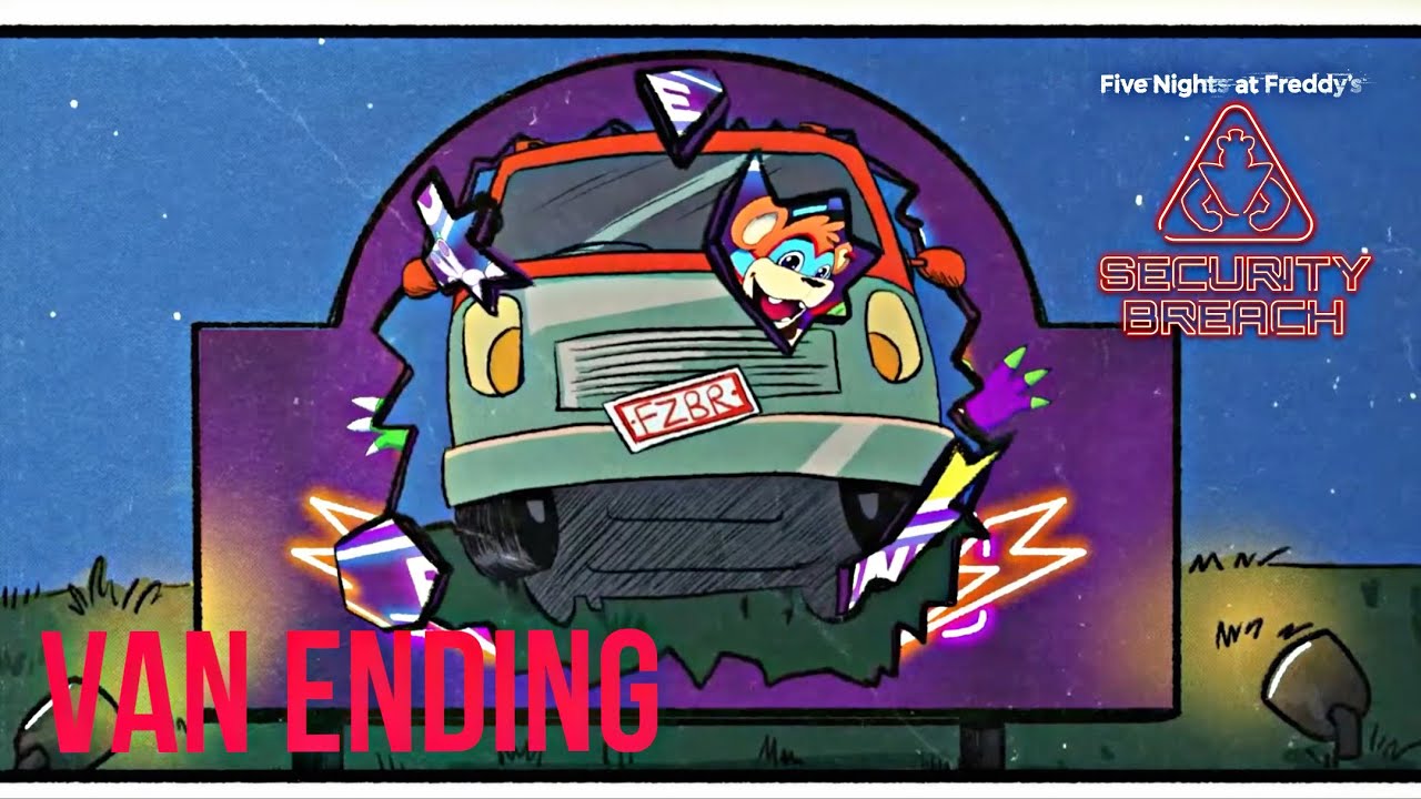 Van Ending in FNAF Security Breach l Leaving through the Load Dock l 2 ...