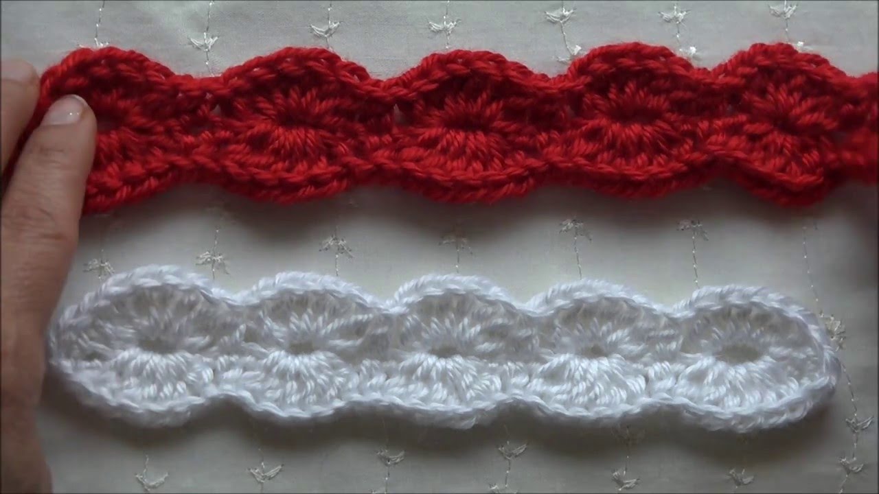 Encaje tejido a crochet /crochet lace - YouTube