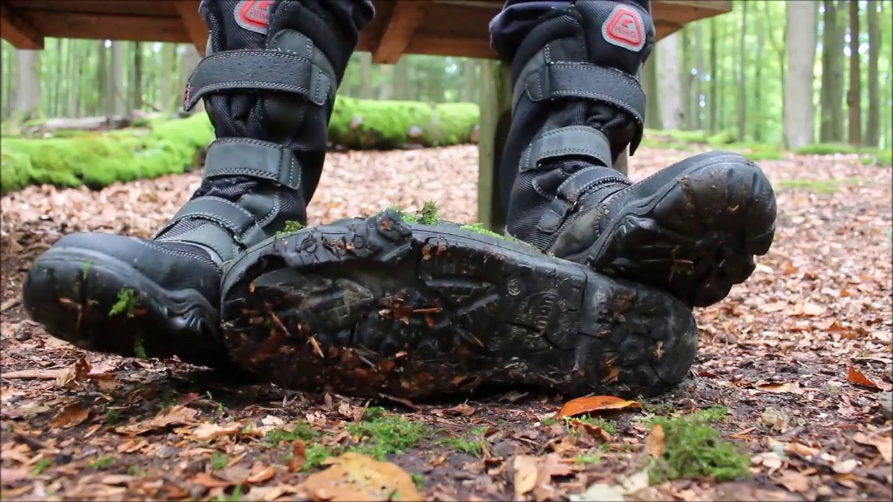 Welly destroyed in mud with my boots - YouTube