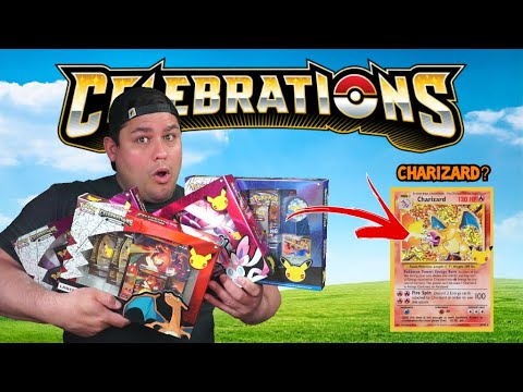 I Opened POKEMON Celebrations Collection Boxes to find CHARIZARD - YouTube