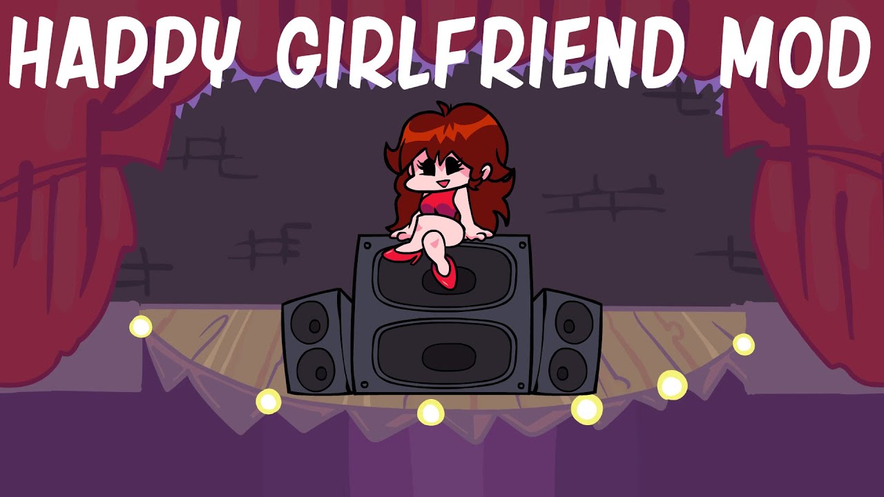 Friday Night Funkin' - Happy Girlfriend Mod Mod - YouTube
