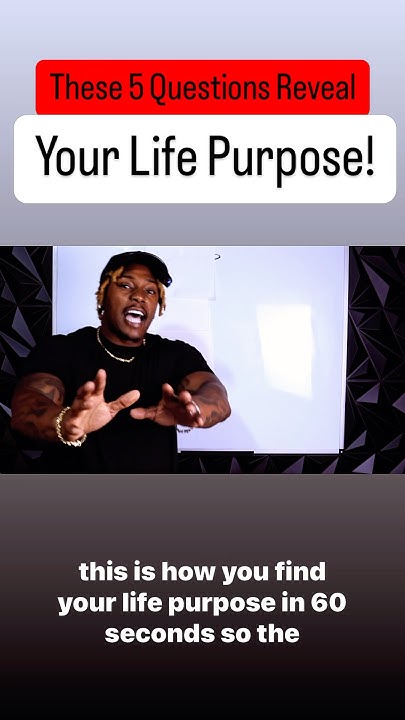Discover Your Life Purpose With These 5 Questions! #purpose #pain # ...