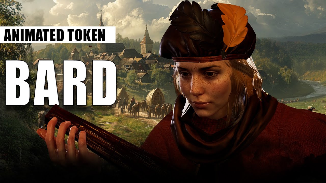 Bard | Beneos DnD tabletop RPG Creature Token - YouTube