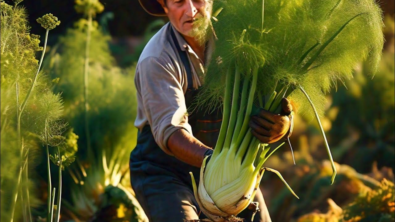 HUGE Fennel Production: Harvesting, Washing, and Packaging in the ...
