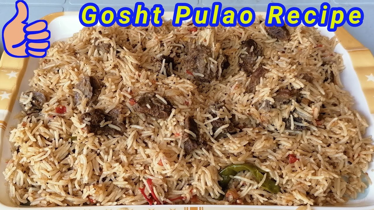 Simple Gosht Pulao Recipe.. ///.. Gosht Chawal Garam Masala And Pulao ...
