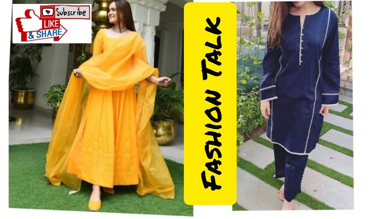 Latest one color dress designs|| ideas for making one color dresses ...