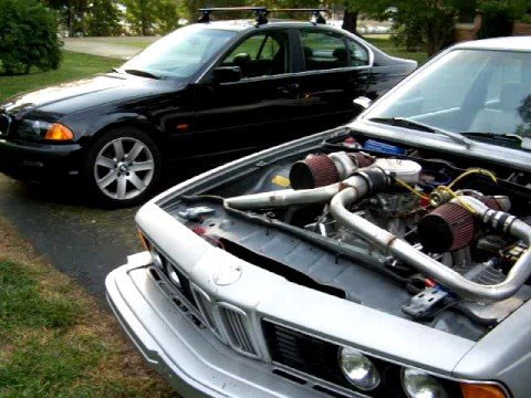 633csi e24 bmw with sbc 383 twin turbo - YouTube