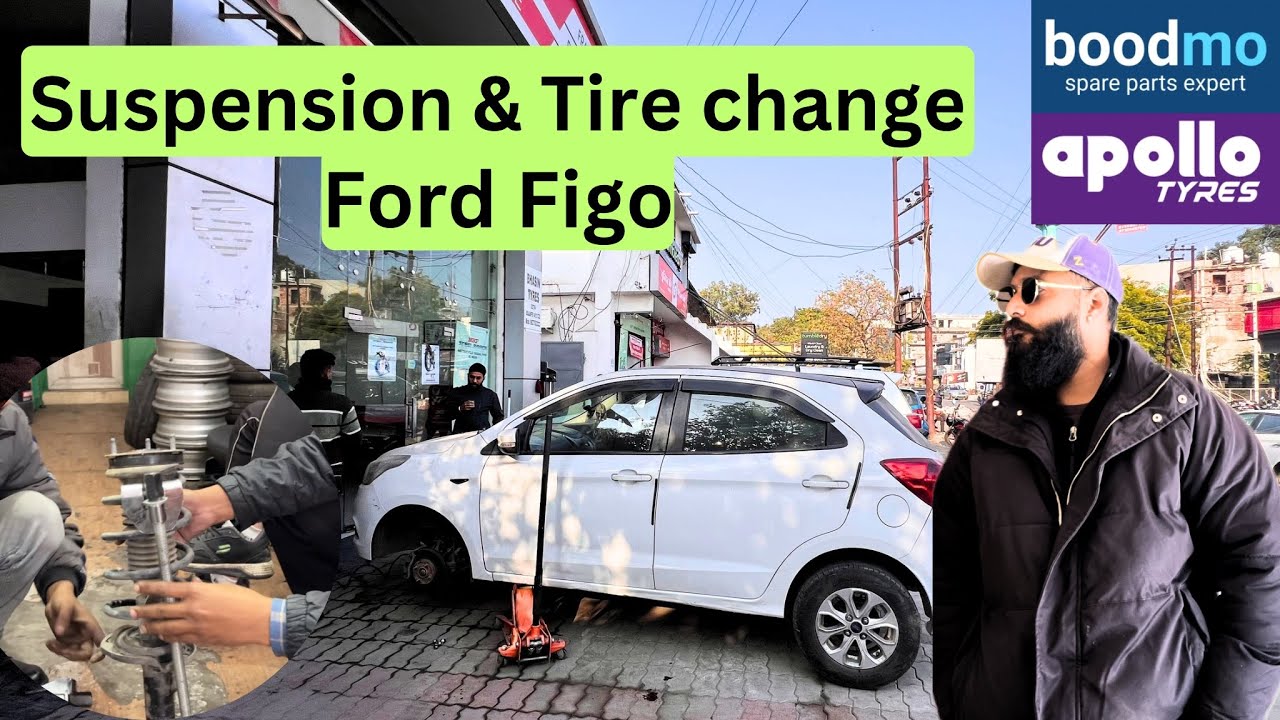 Ford Figo Suspension Change || Ford Figo Tire Change - YouTube