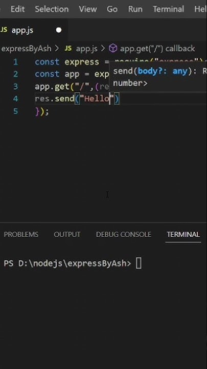 Create own server in expressjs, localhost || #shorts #expressjs #javascript #nodejs - YouTube