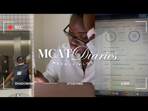 MCAT Diaries Ep 1| Shadowing in the ER & MCAT Studying #MCAT #Premed # ...
