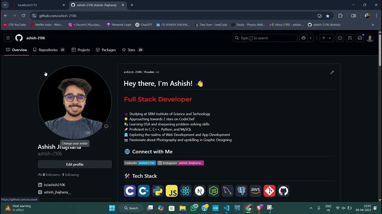 Github User Profile Analyzer - YouTube