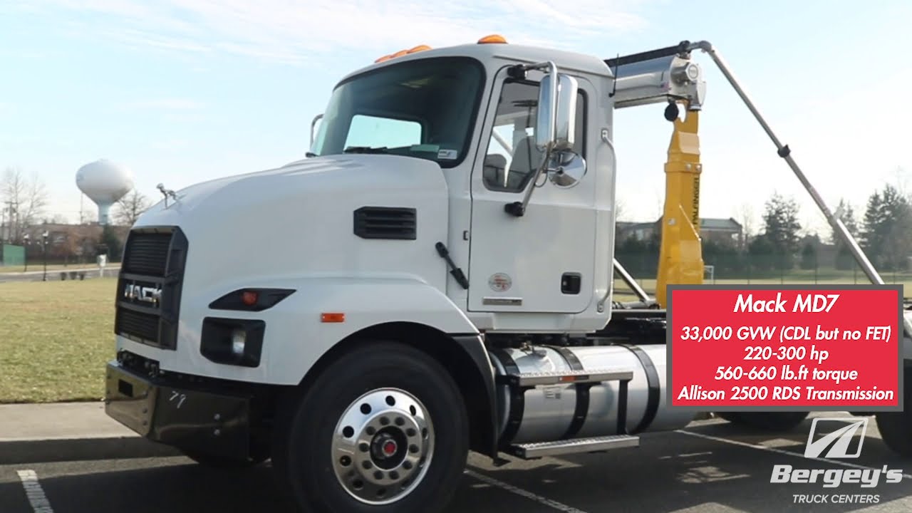 Mack MD7 Hooklift - YouTube