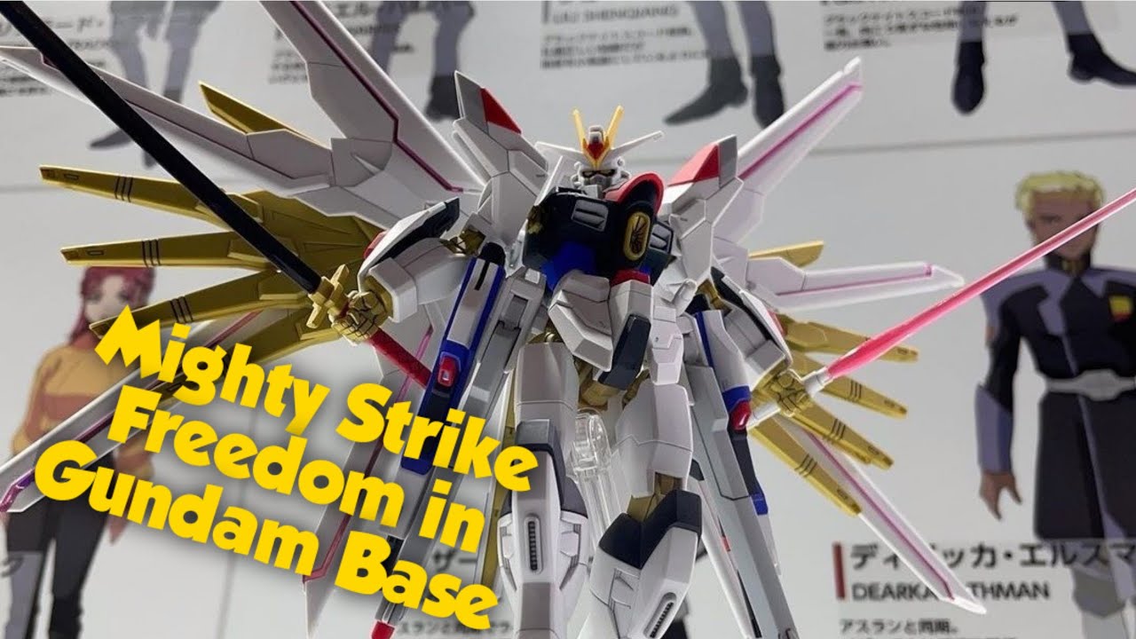 Mighty Strike Freedom show in Gundam Base #seedfreedom #bandai - YouTube