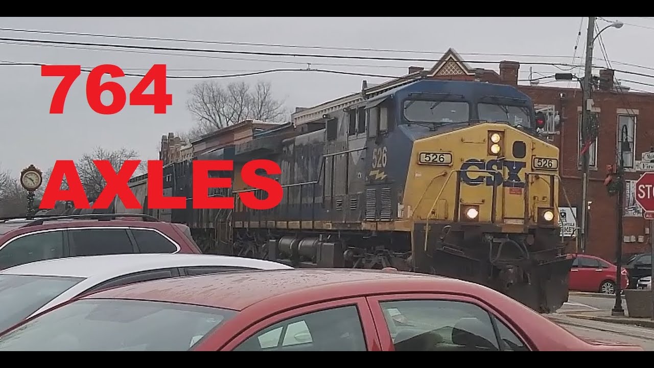 Huge street running train in LaGrange - YouTube