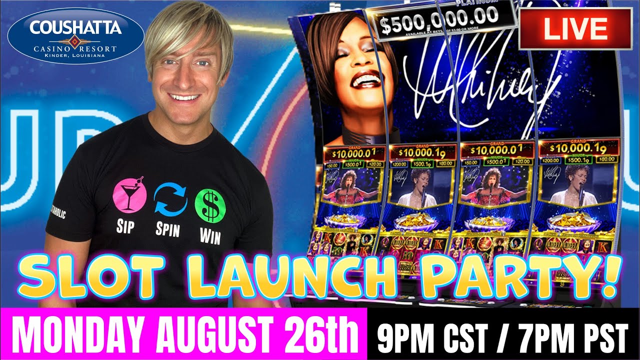 Whitney Houston Slot Machine Launch Party at Coushatta Casino 🎤 🎶 - YouTube