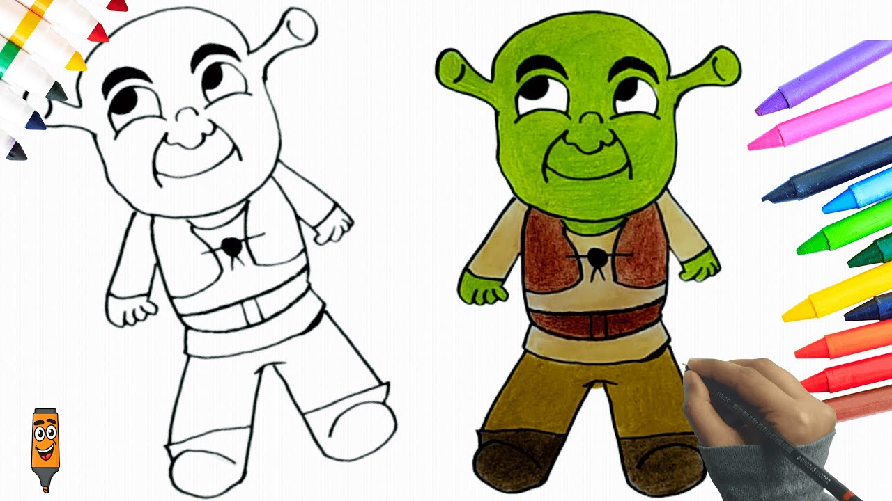 How to Draw Shrek | Step-by-Step Drawing Tutorial 🎨 . - YouTube