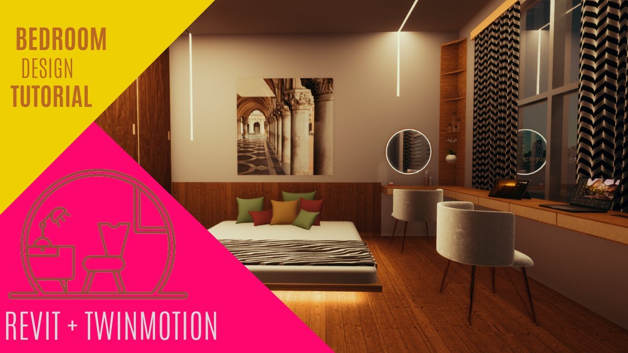Bedroom Interior Design Tutorial using Revit and Twinmotion. Intro ...