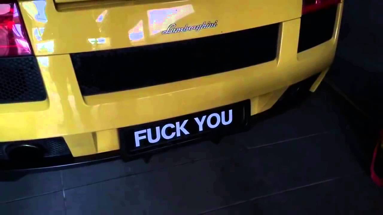 Remote controlled license plate cover frame - YouTube