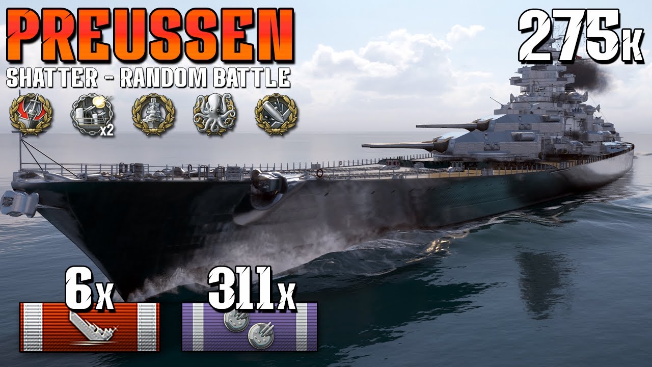 Battleship Preussen – Turtleback Armor and Relentless Guns - YouTube