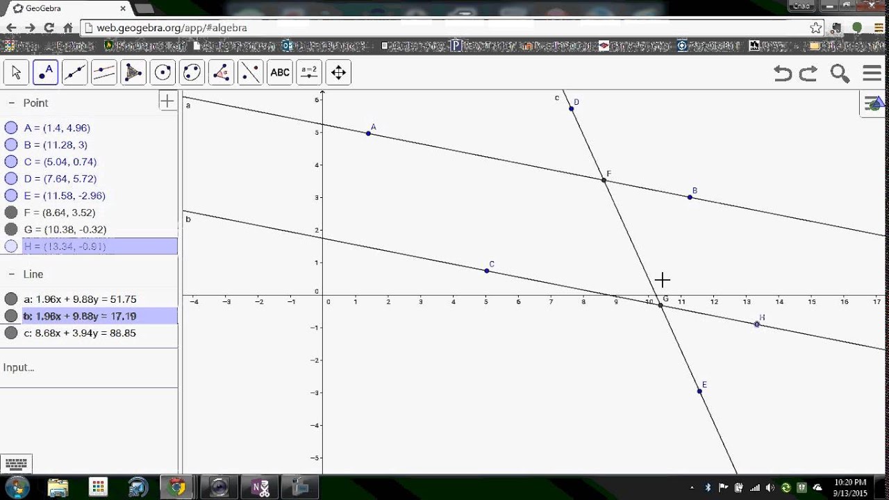 Geogebra demonstration - YouTube