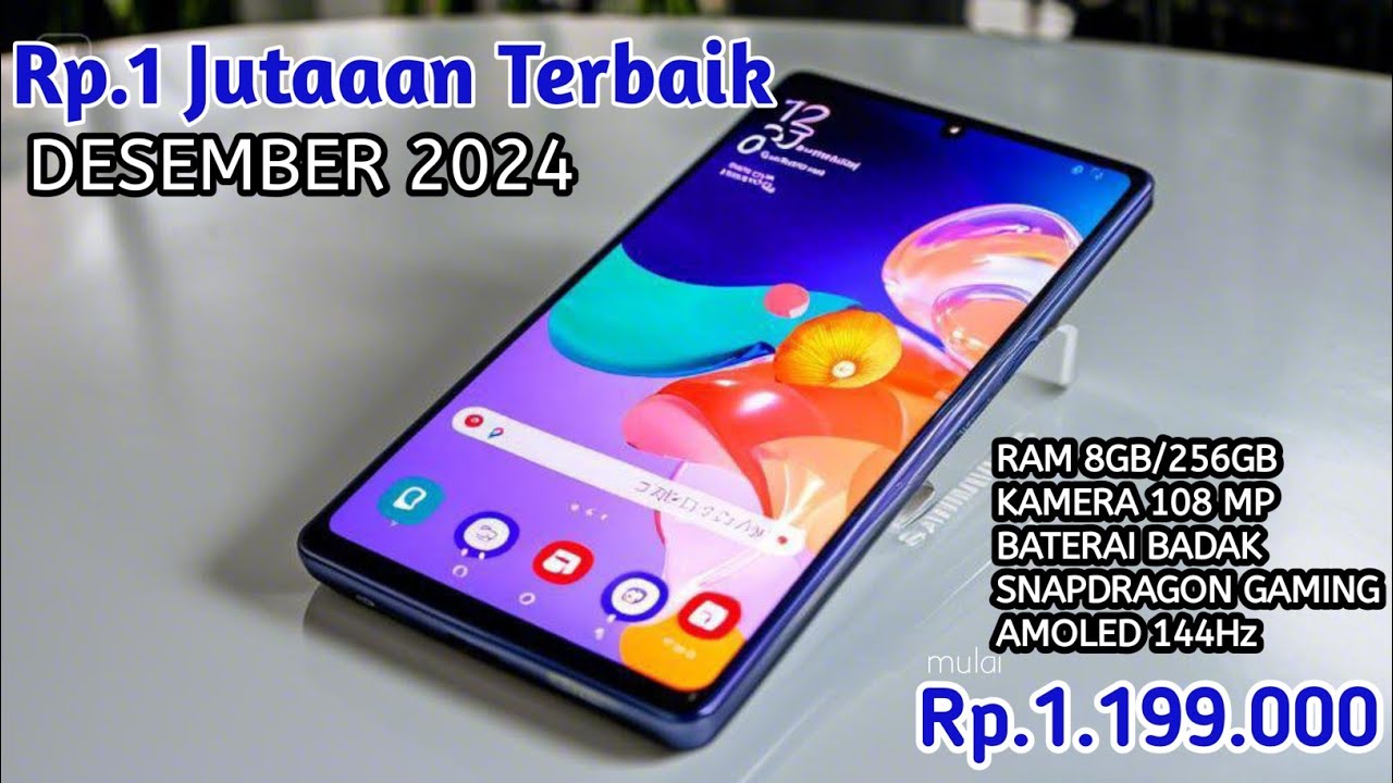 RAM 8GB/256GB - HP 1 JUTA TERBAIK KELUARAN TERBARU DESEMBER 2023 - YouTube