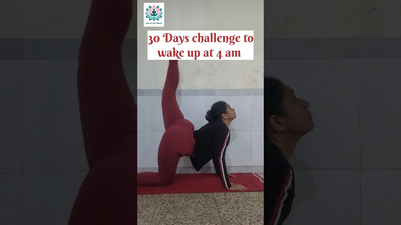 #30dayschallenge to wake up at 4 am for yogabhyasa ️🌼 #yog_to_be_niroge ...