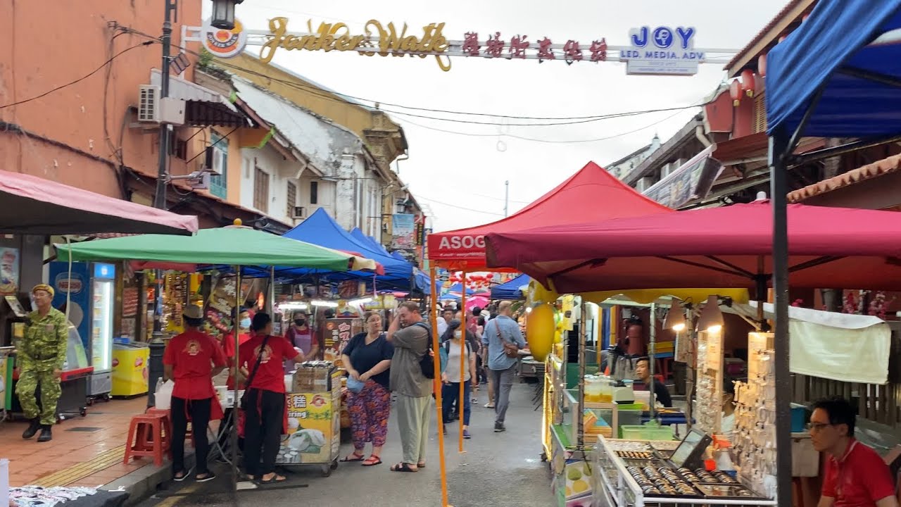 4K Evening Walk at Jonker Walk Melaka in January 2024 | Jalan-jalan ...
