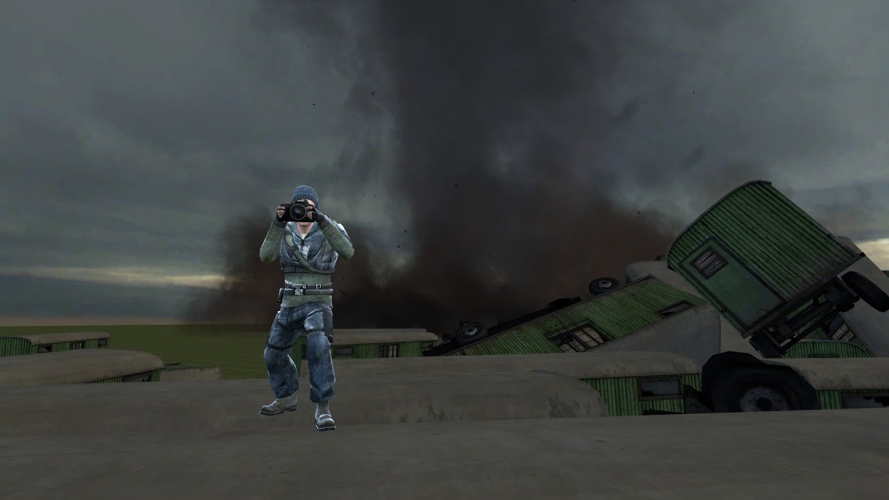 Trailers Hit By Tornado! Garrys Mod Tornado Survival with cookie! - YouTube
