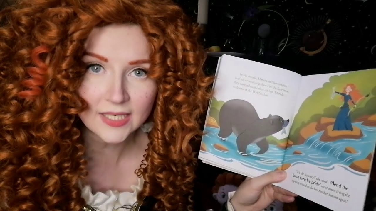 Story time with Merida - Brave story book reading #asmr #story #reading ...