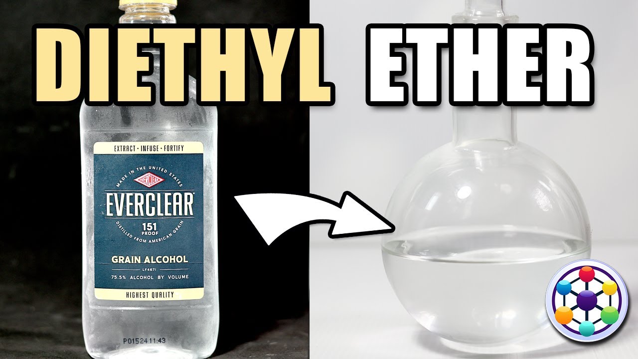 Making Diethyl Ether from Everclear Alcohol - YouTube
