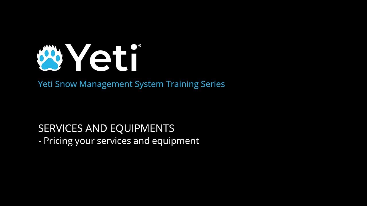 YETI - Services and Equipments - YouTube