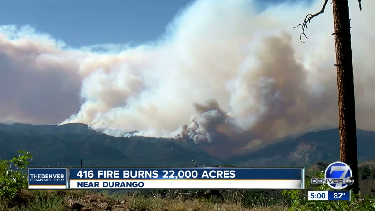 416 Fire more than 22,000 acres in size as of Monday; national forest ...