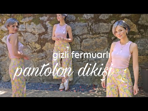 Gizli fermuarlı pantolon dikişi