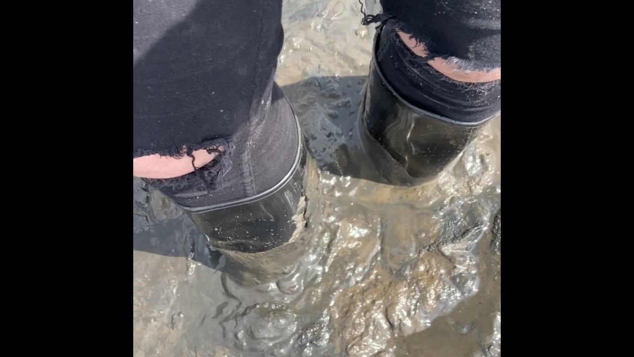 Nora rubber boots sinking and stuck in the mud - PART 4 - YouTube