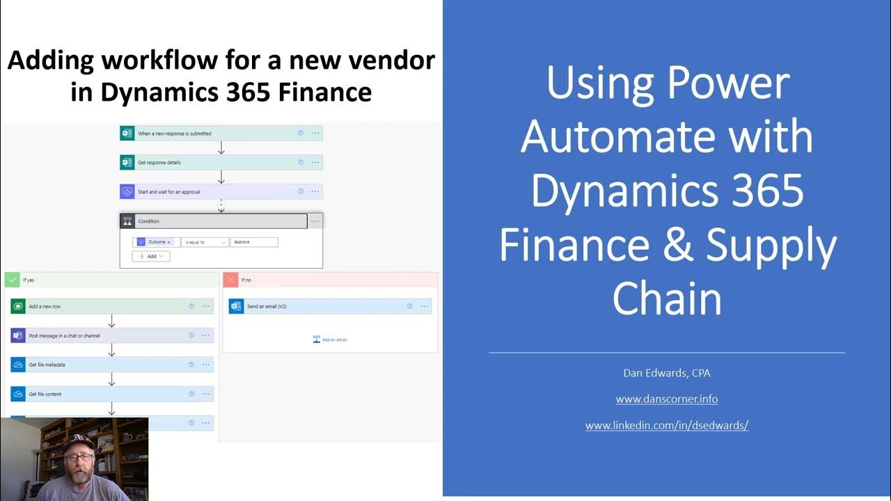 Dynamics 365 Finance - New vendor workflow using Power Automate - YouTube