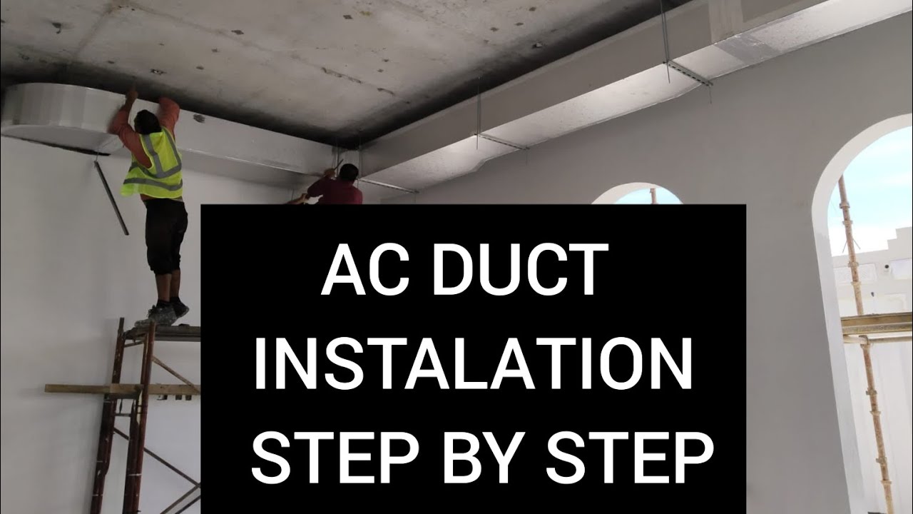 duct AC installation Step by step | AC duct | ducting installation ...