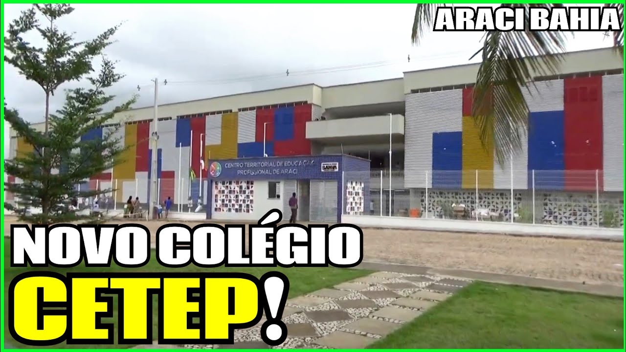 Novo Centro Territorial de Educação Profissional de Araci Bahia! Praça ...