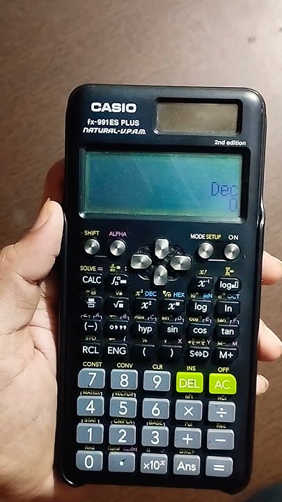 Decimal to binary , octal, hexadecimal number conversion in casio fx-991ES PLUS calculator - YouTube