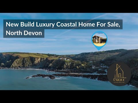 New build luxury coastal home for sale in Lee Bay, North Devon - YouTube